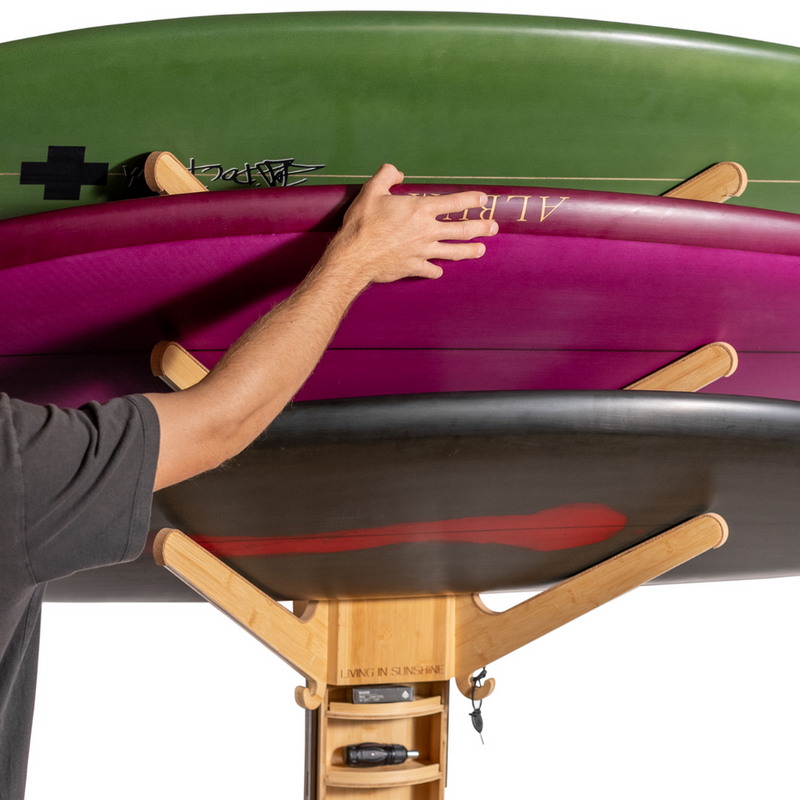 LIVING IN SUNSHINE SPIRIT RACK 4 BOARDS| Stewart Surfboards
