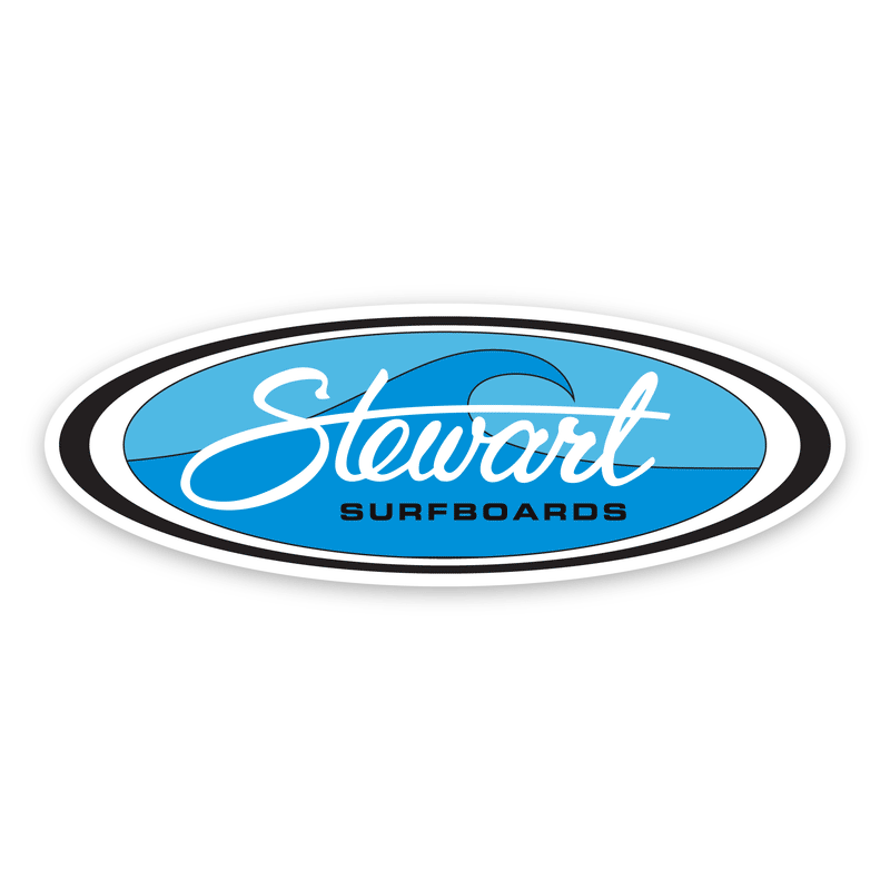 STEWART OVAL STICKER LARGE – Stewart Surfboards